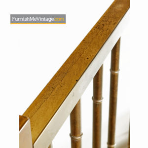 Mastercraft Headboard - Hollywood Regency Asian Modern Brass