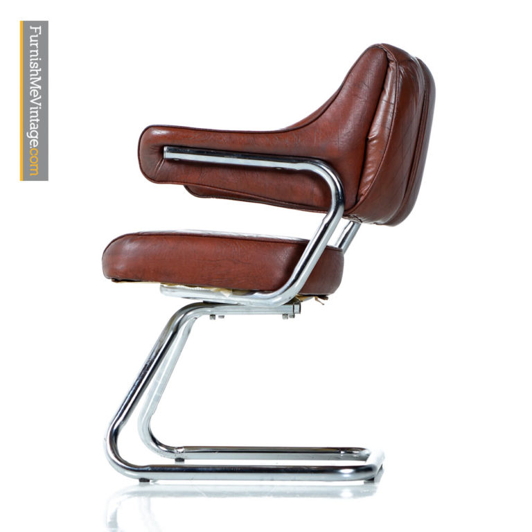 Howell Chrome Dinette Chair Set of Four - Vintage Modern