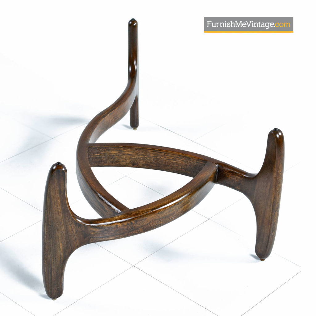 Adrian Pearsall Coffee Table - Solid Oak & New Glass