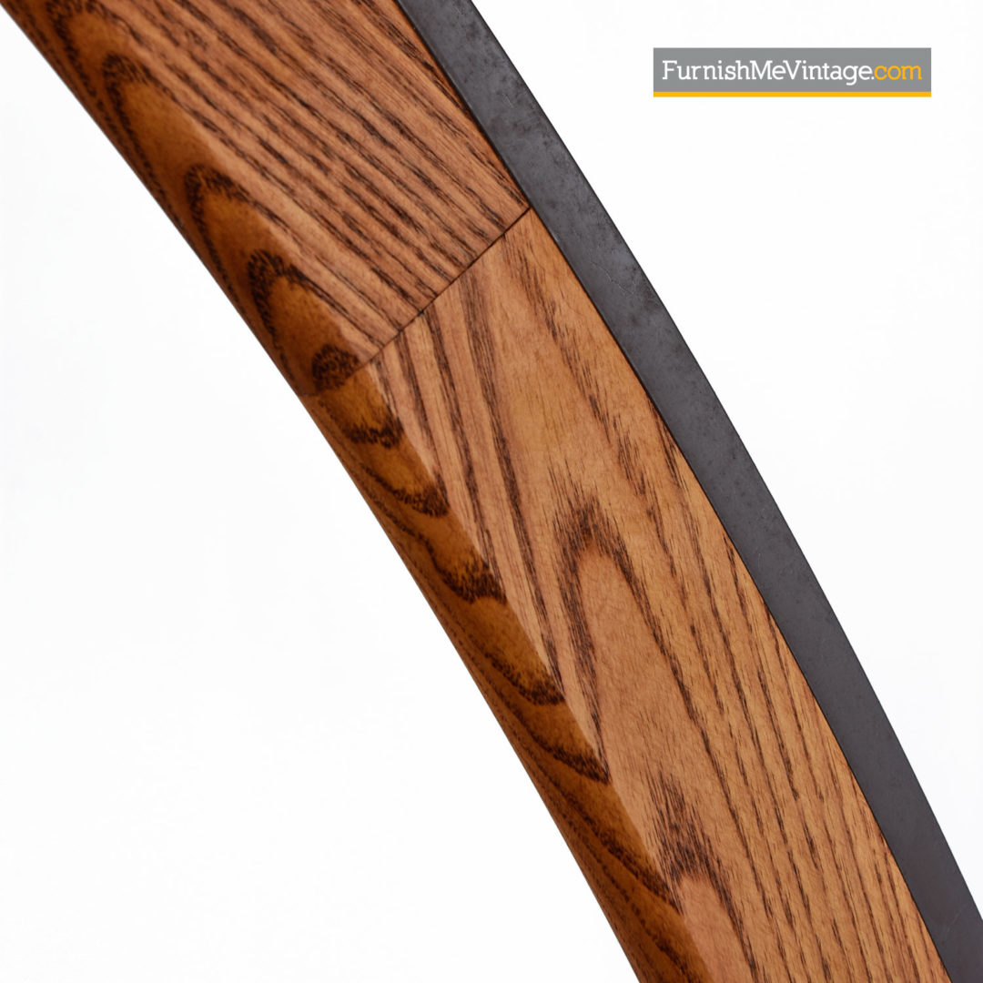 Nova Lighting Mid-Century Modern Oak Arc Lamp - Furnish Me Vintage