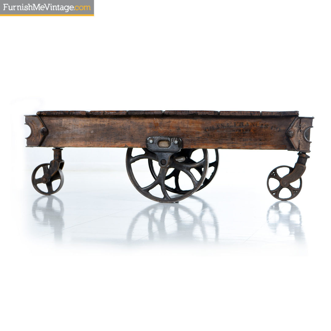 Industrial Cart Coffee Table by Charles Chas. E. Francis Co.