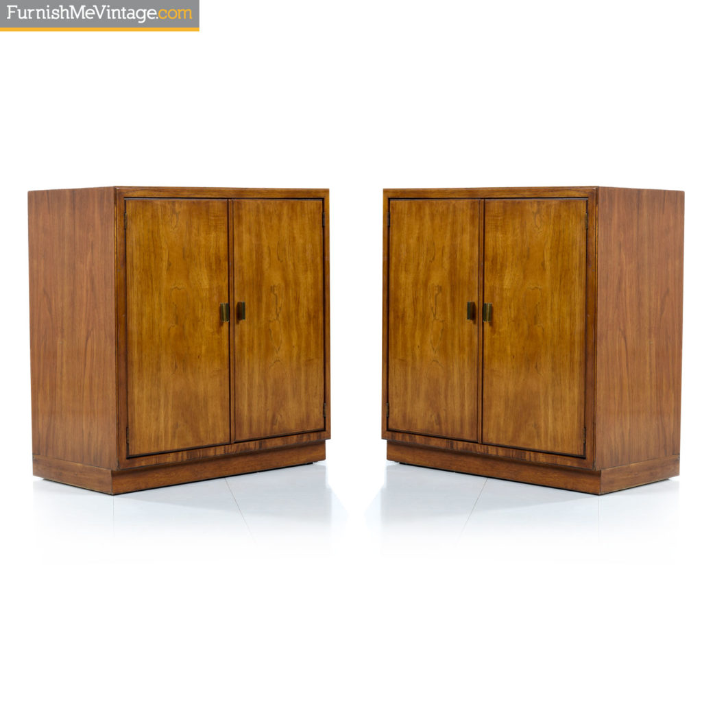 Drexel Heritage Consensus Vintage Bookcase Record Cabinets